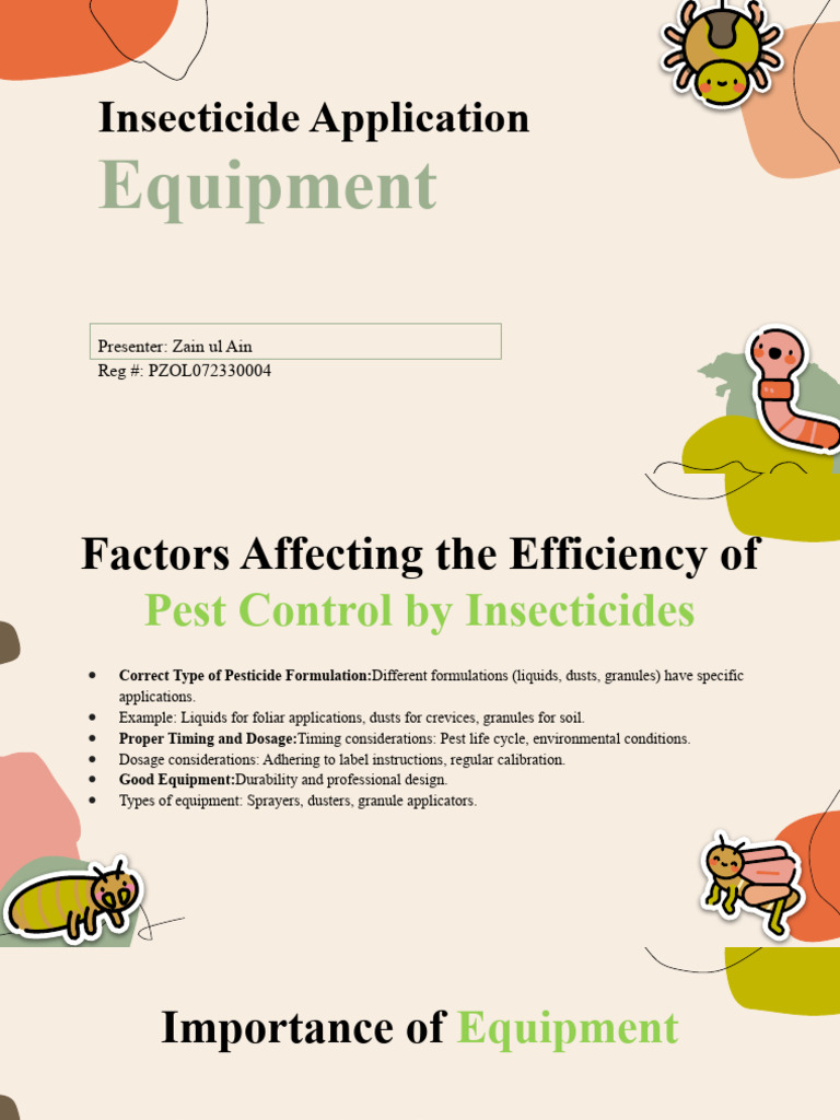 Insecticide Application Equipment | PDF