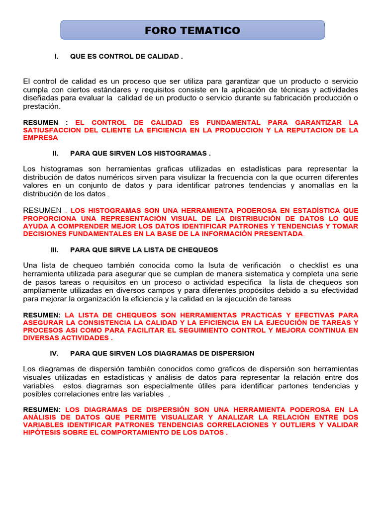 Que Es Control de Calidad | PDF | Calidad (comercial) | Toma de decisiones