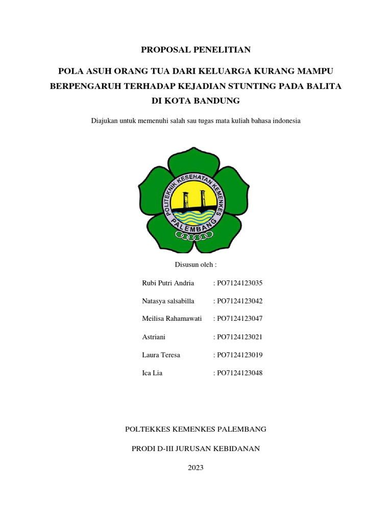 Proposal Penelitian Kel 2 | PDF | Kesehatan Holistik