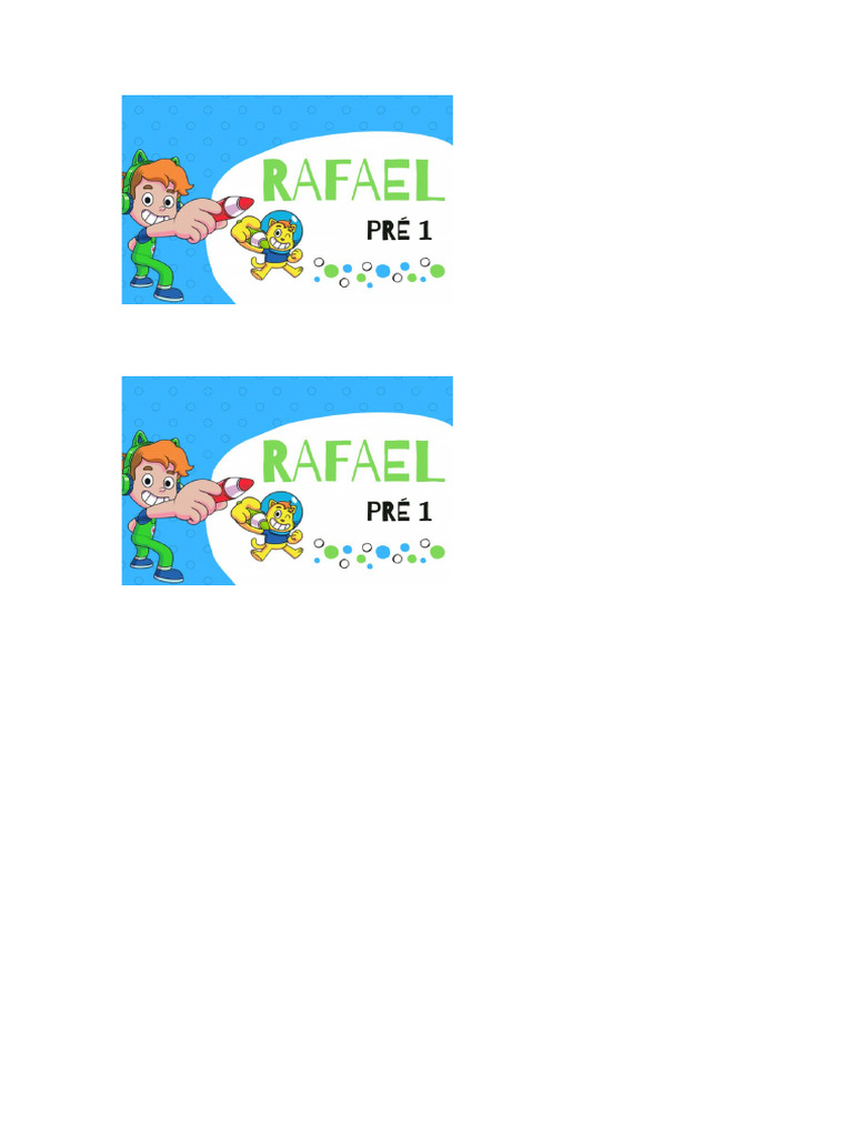 ETIQUETA RAFAEL | PDF
