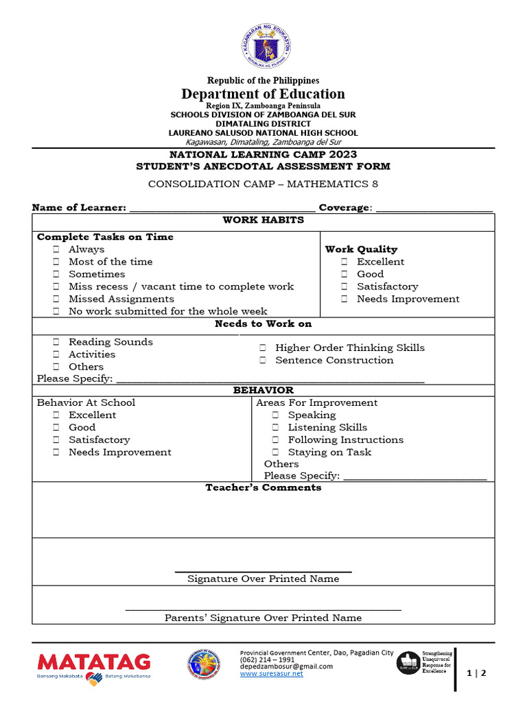 Anecdotal-record-NLC-1 | PDF | Cognition | Behavior Modification