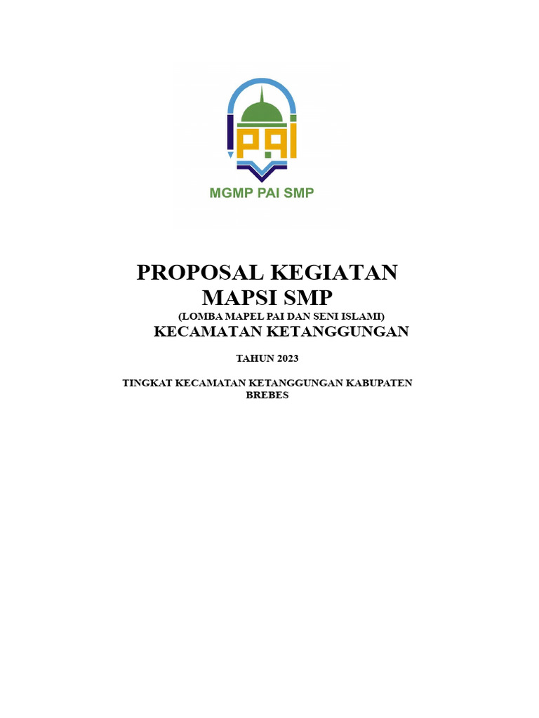 Proposal MAPSI SMP 2023 KTG | PDF