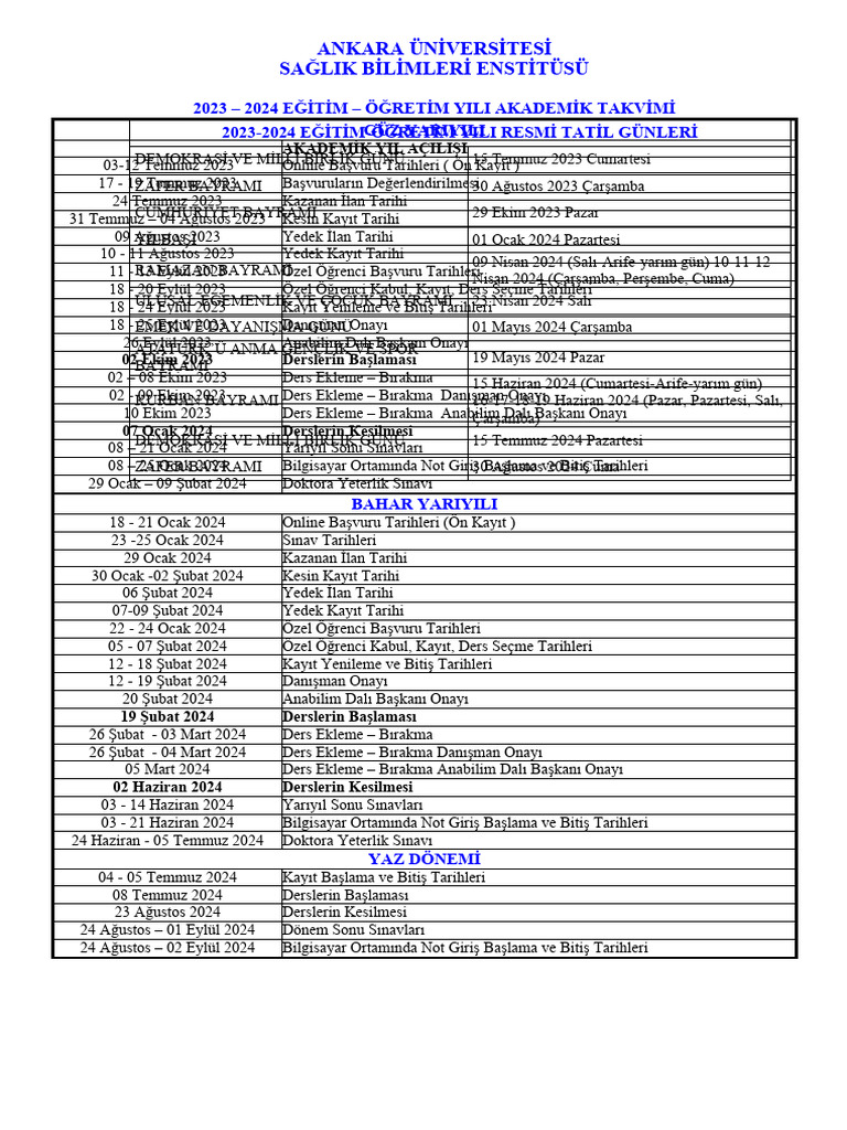 Akademik Takvim 2023-24 v06 | PDF