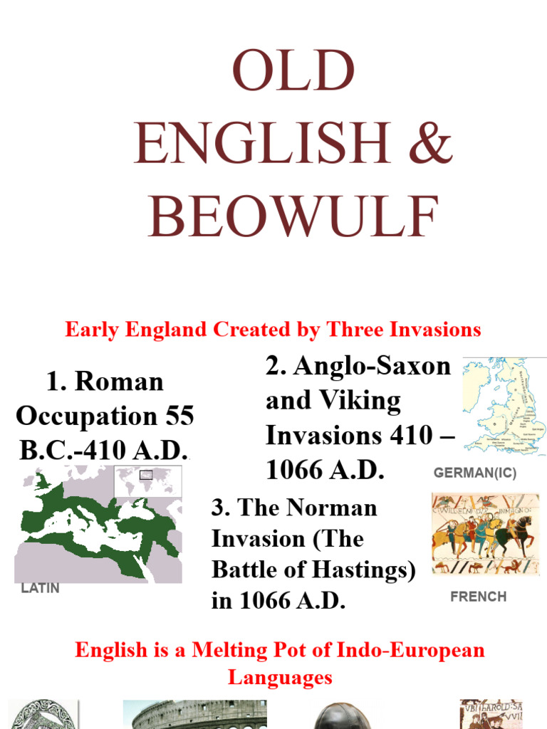 Old English & Beowulf (Bai Giang 2023-2024) | PDF | Beowulf | English ...