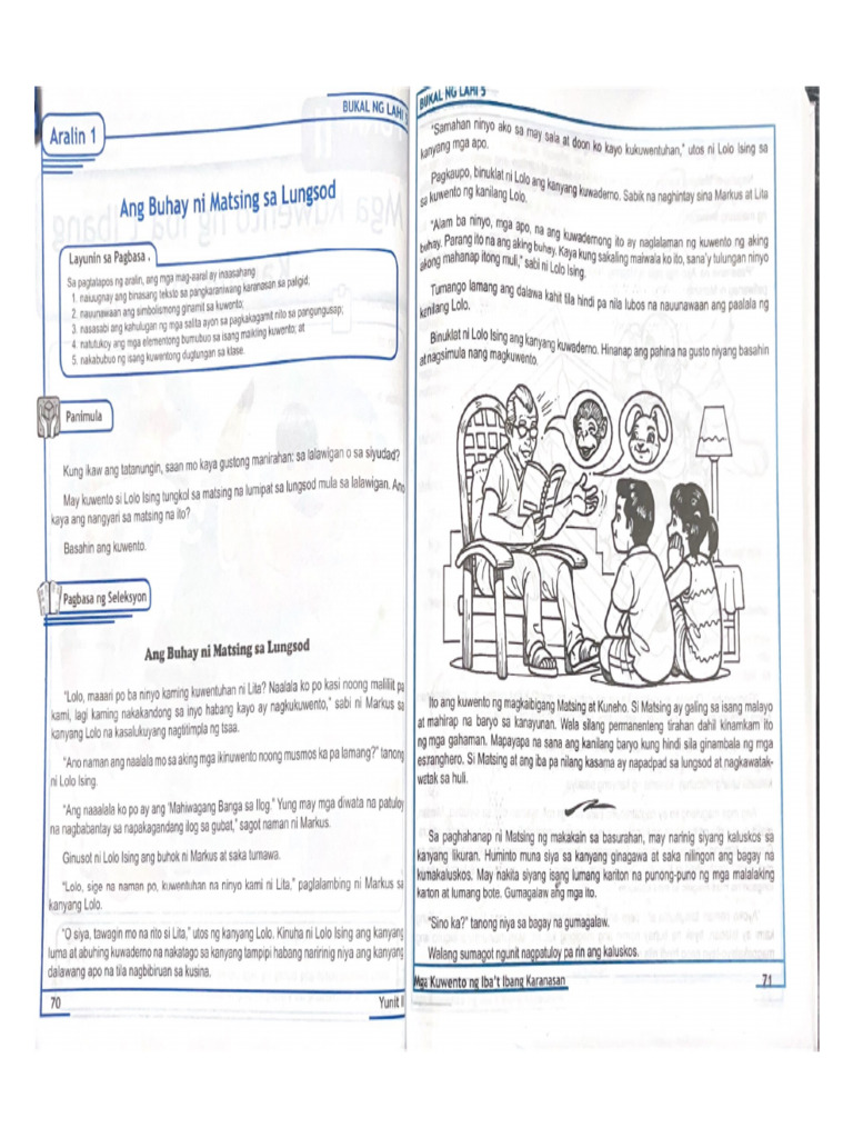 Filipino Unit 2 Aralin 1 | PDF