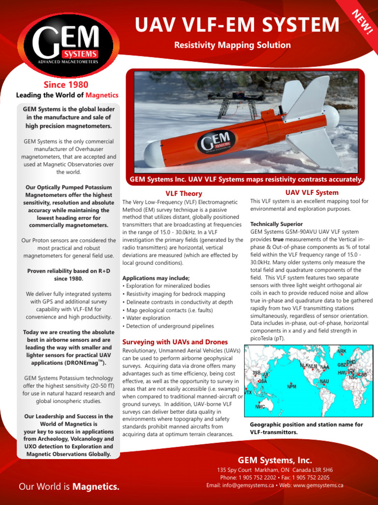 Gem Vlf Uav Gsm-90avu | Download Free PDF | Magnetometer | Metrology
