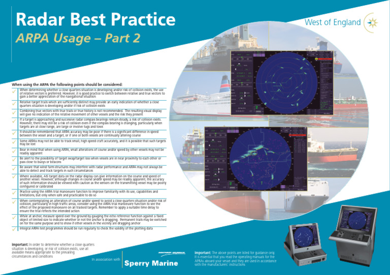 ARPA Radar Tips for Navigators | PDF | Wireless | Radar