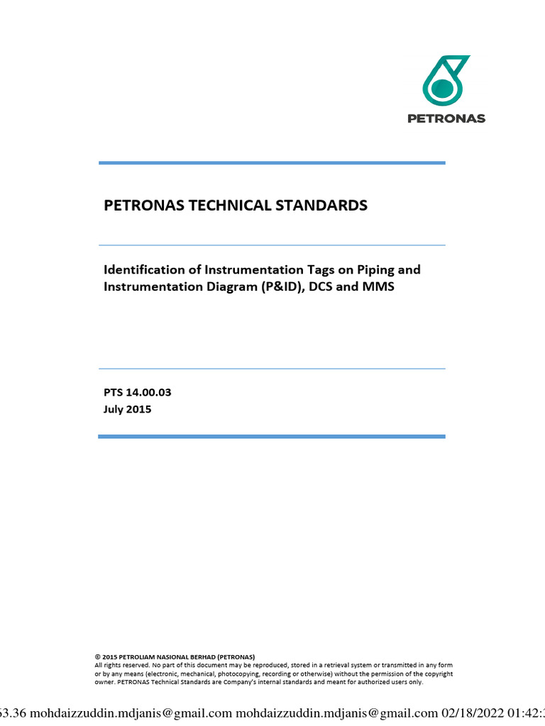 140003 Identification of Instrumentation Tags on Piping and ...