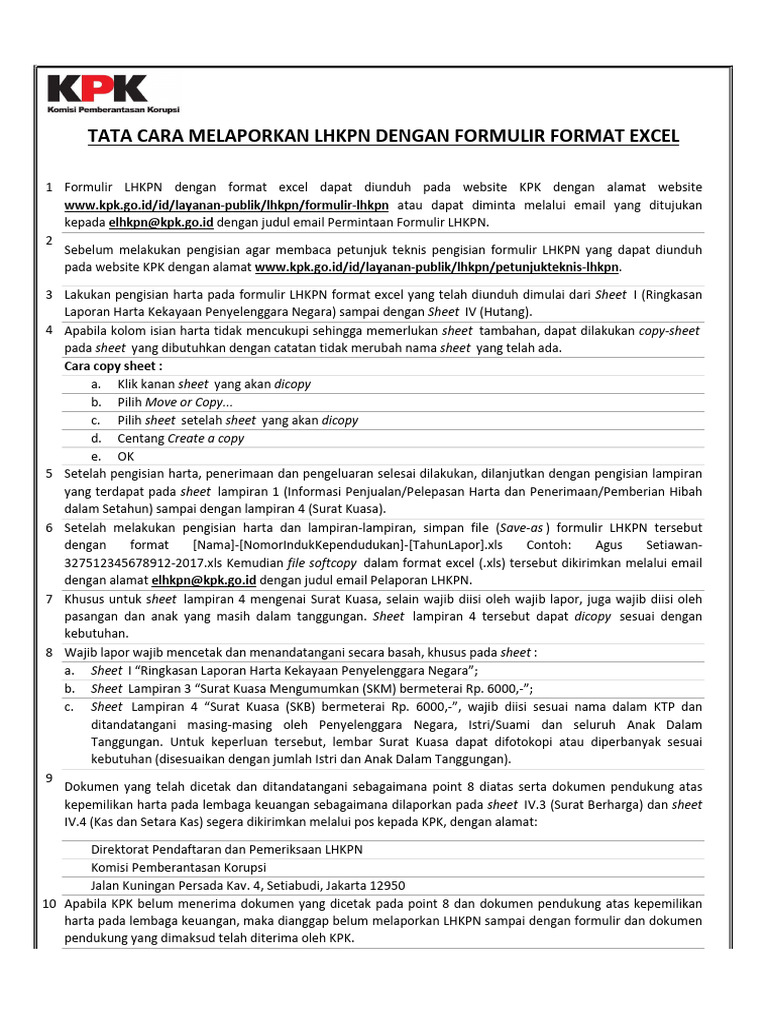 Formulir LHKPN | PDF