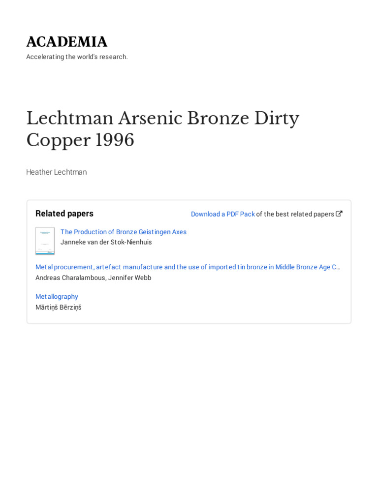 Lechtman_Arsenic_Bronze_Dirty_Copper_1996-with-cover-page-v2 | PDF ...
