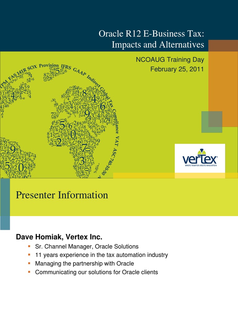Ebtax and Vertex | PDF | Electronic Business | Invoice