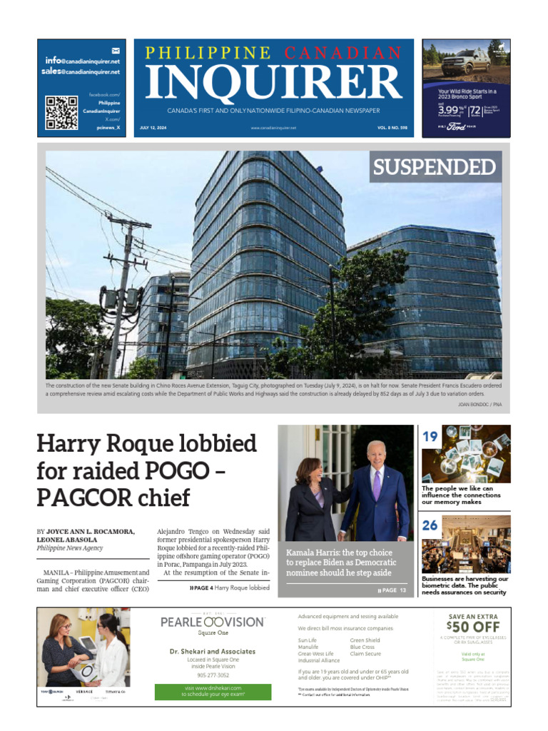 Philippine Canadian Inquirer #598 | PDF