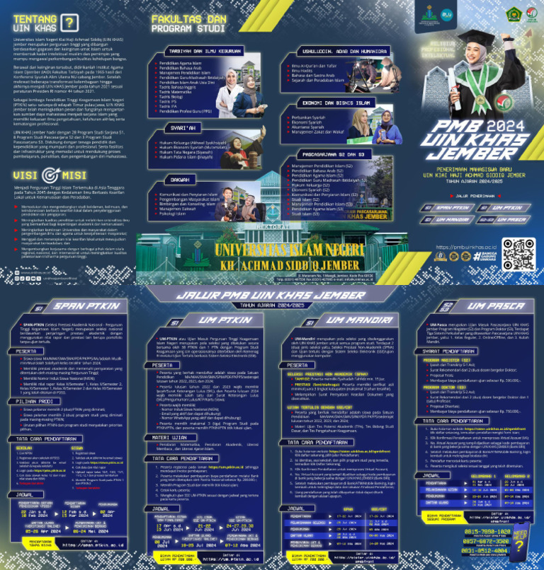 Brosur PMB Uin Khas Jember 2024 - Opt | PDF