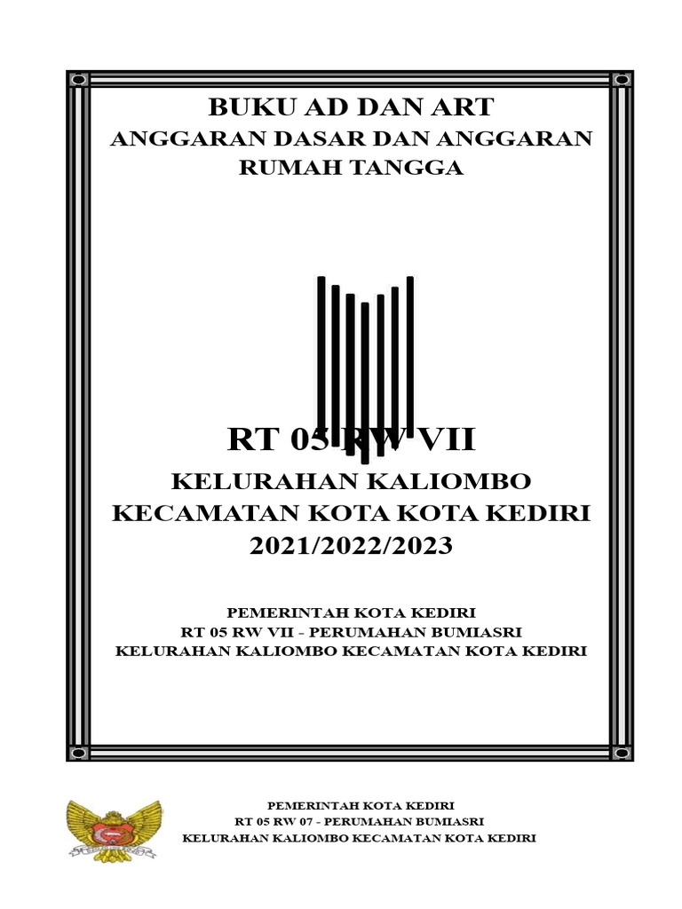 Ad & Art RT 05 RW Vii Bumiasri 2021 | PDF