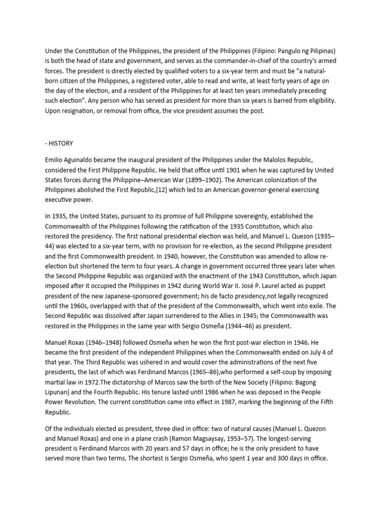 World War Ii Marcos Administration | PDF | President Of The Philippines ...