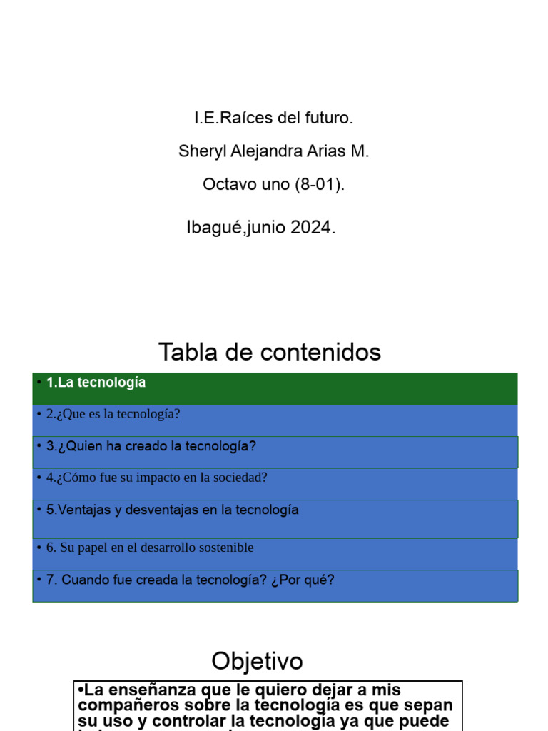 Presentaci - N-Exposicion Sobre La Tecnolog - A | PDF