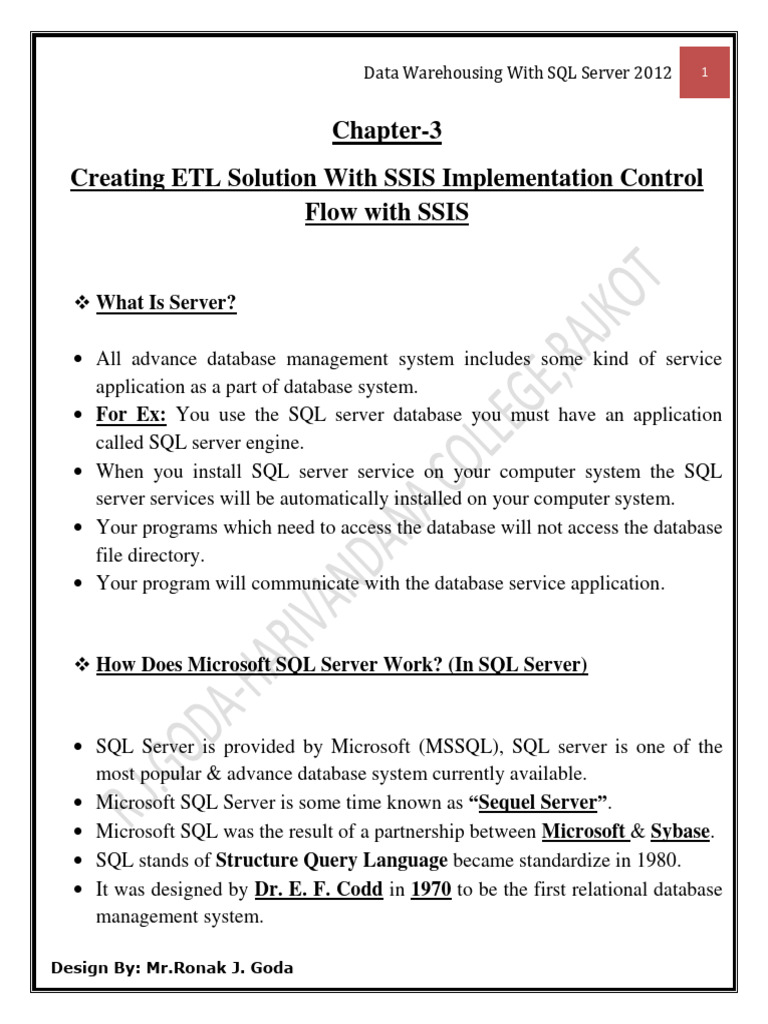 Chapter 3 | PDF | Microsoft Sql Server | Databases Chapter 3 | PDF | Microsoft Sql Server | Databases