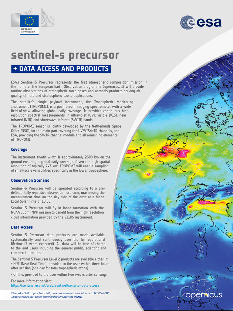 Sentinel-5P Data Access and Products | PDF | Outer Space