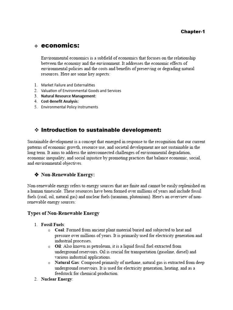 Environmental Economics | PDF | Externality | Cost–Benefit Analysis