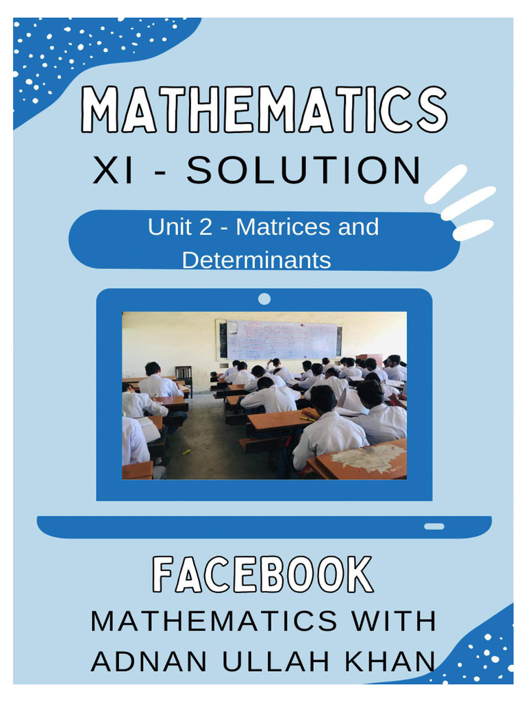 Unit 2 Matrices and Determinants | PDF