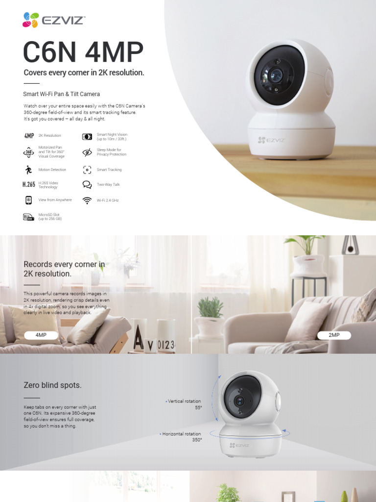 Ezviz_C6N_4MP_datasheet | PDF | Camera | Video