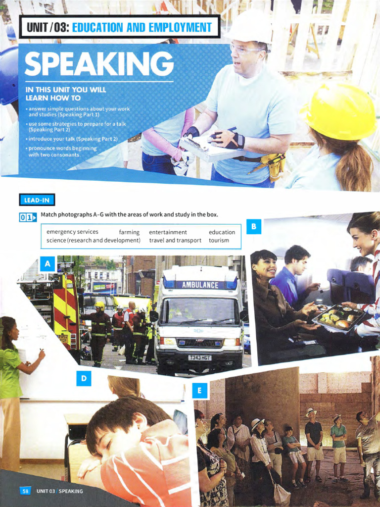 Speaking Work and Study (1 B N) | PDF