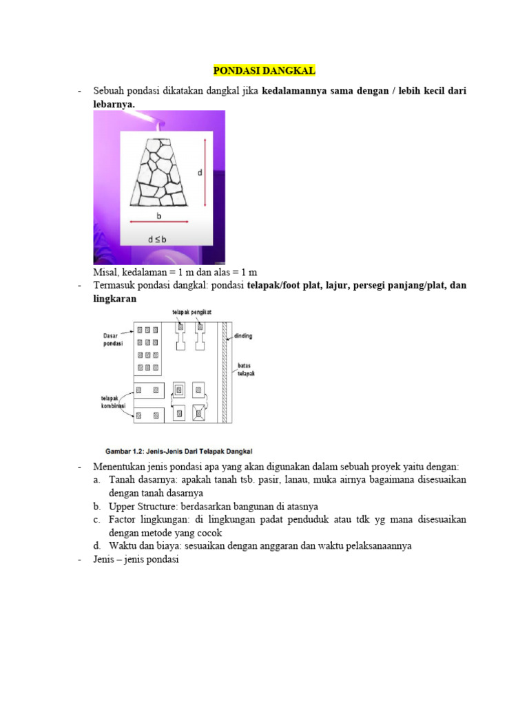 Pondasi Dangkal | PDF | Griya & Taman | Sains & Matematika