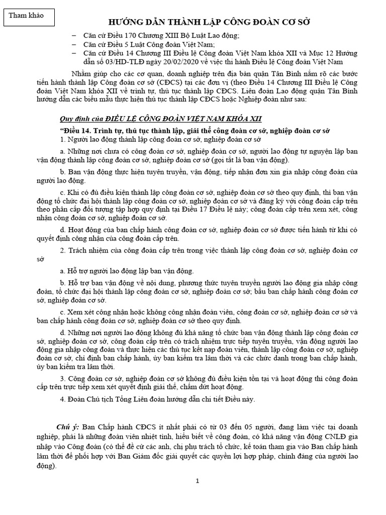 Bieu Mau Thanh Lap CDCS | PDF