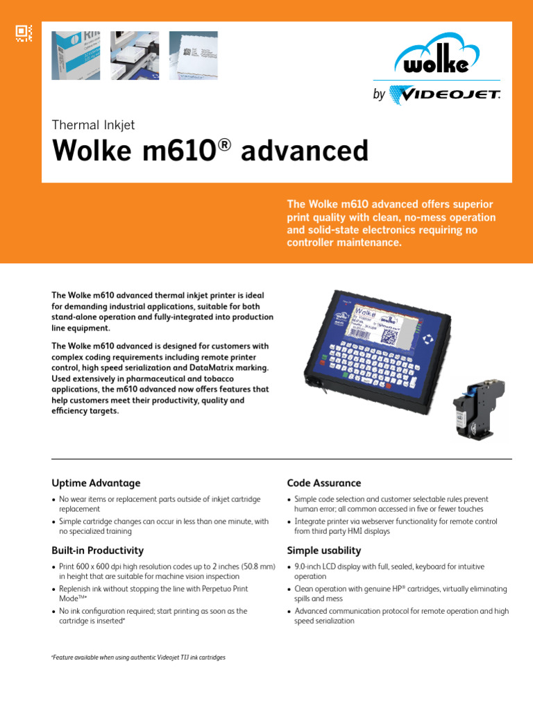 Ss Wolke m610 Advanced Us | PDF | Printer (Computing) | User Interface