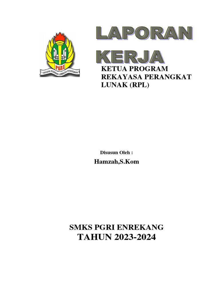 Laporan Program Kerja RPL 2023/2024 | PDF