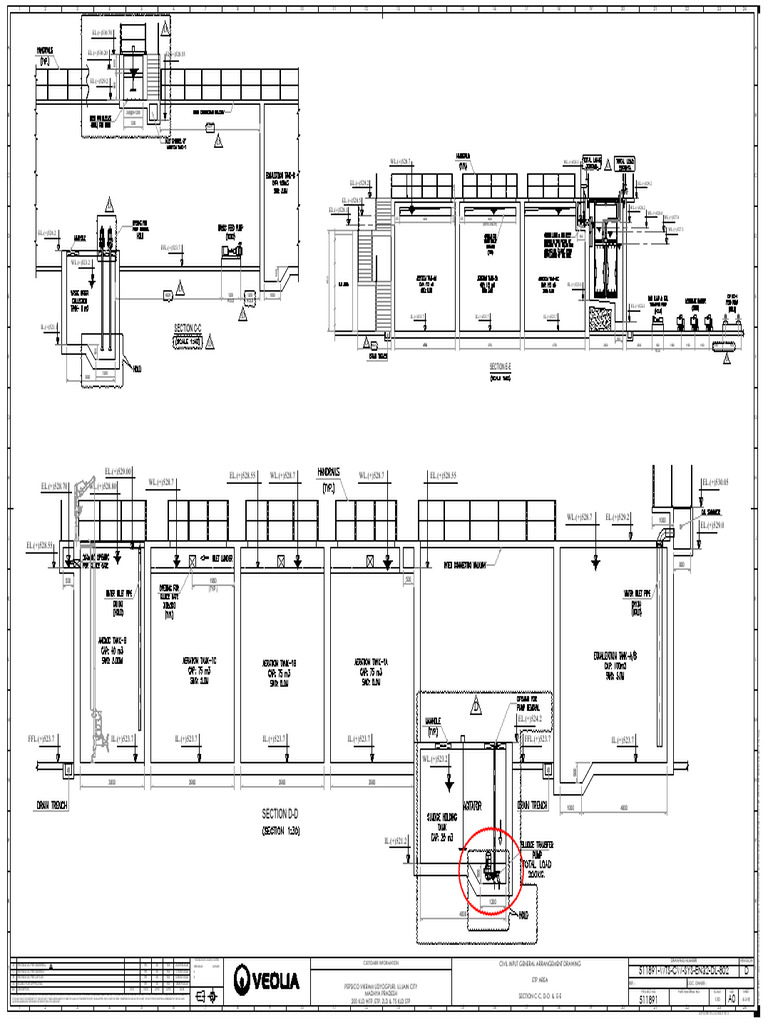 Civil Input Arrangment - Etp Area - Section C, D & E - (Sheet 04 of 08 ...