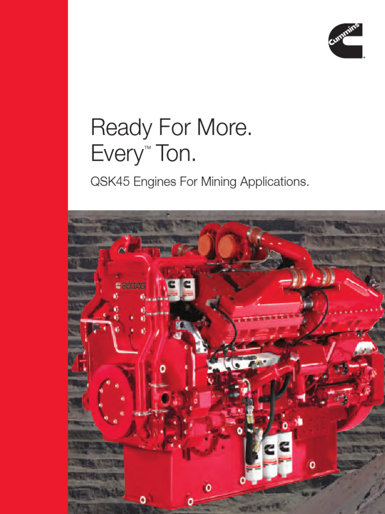 Qsk45 Engine Specs | PDF | Cummins | Engines
