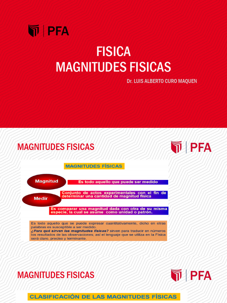 Sesion N 1 Magnitudes Fisicas-Ucv | PDF