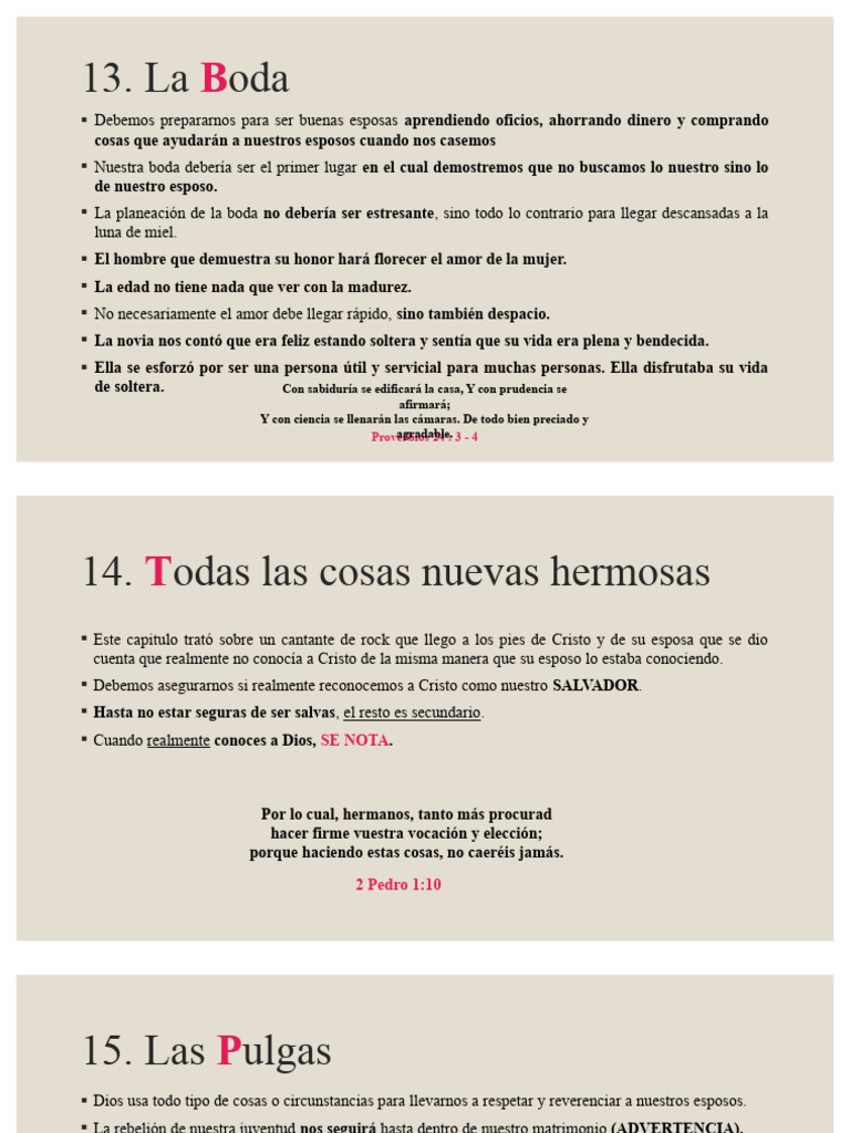 Resumen cap 13, 14 y 15 | Descargar gratis PDF | Amor | Cristo (título)