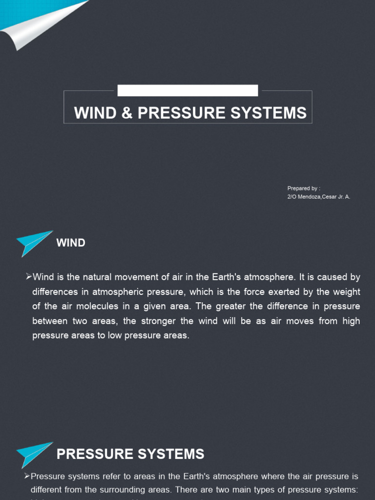 Wind Pressure System | PDF | Atmospheric Circulation | Wound