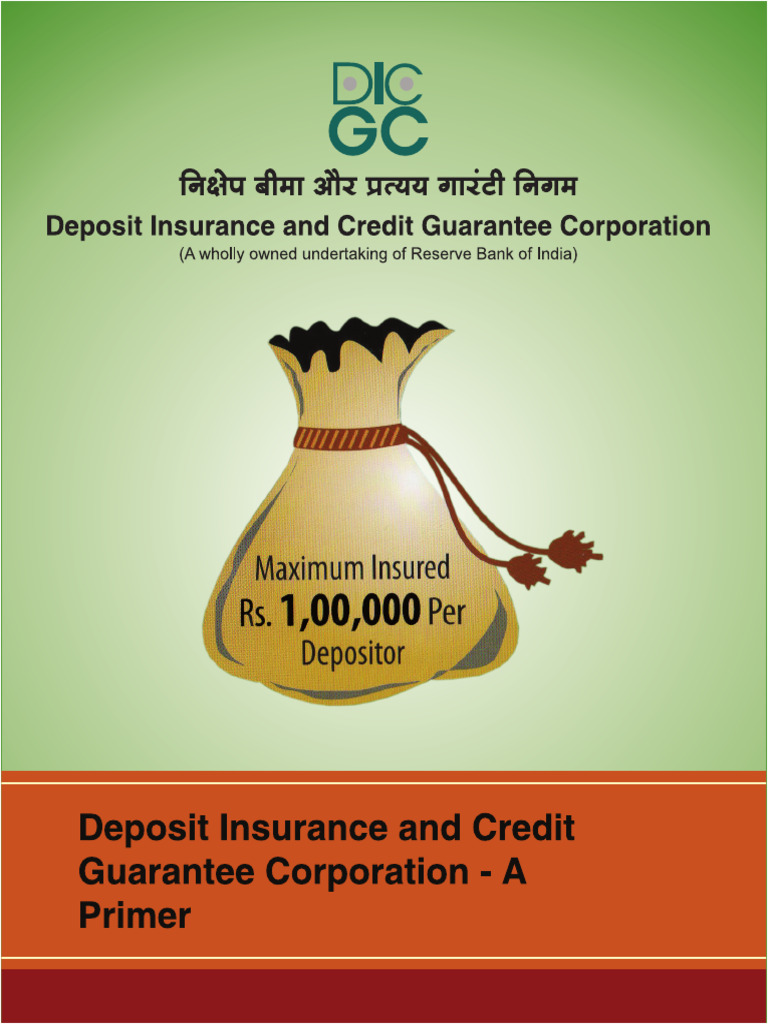 DICGC Booklet | PDF | Banks | Deposit Account