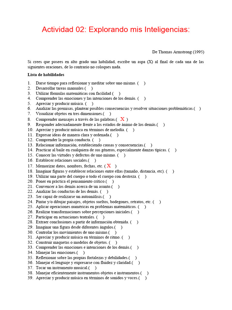 Explorando Mis Inteligencias | PDF