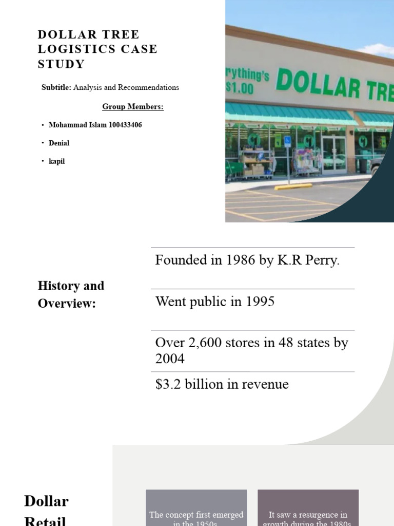Dollar Tree Logistics Strategy Study | PDF | Logistics | Retail