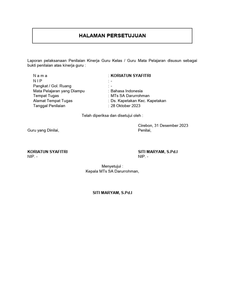 PKG Kori 3 | PDF | Karier & Perkembangan