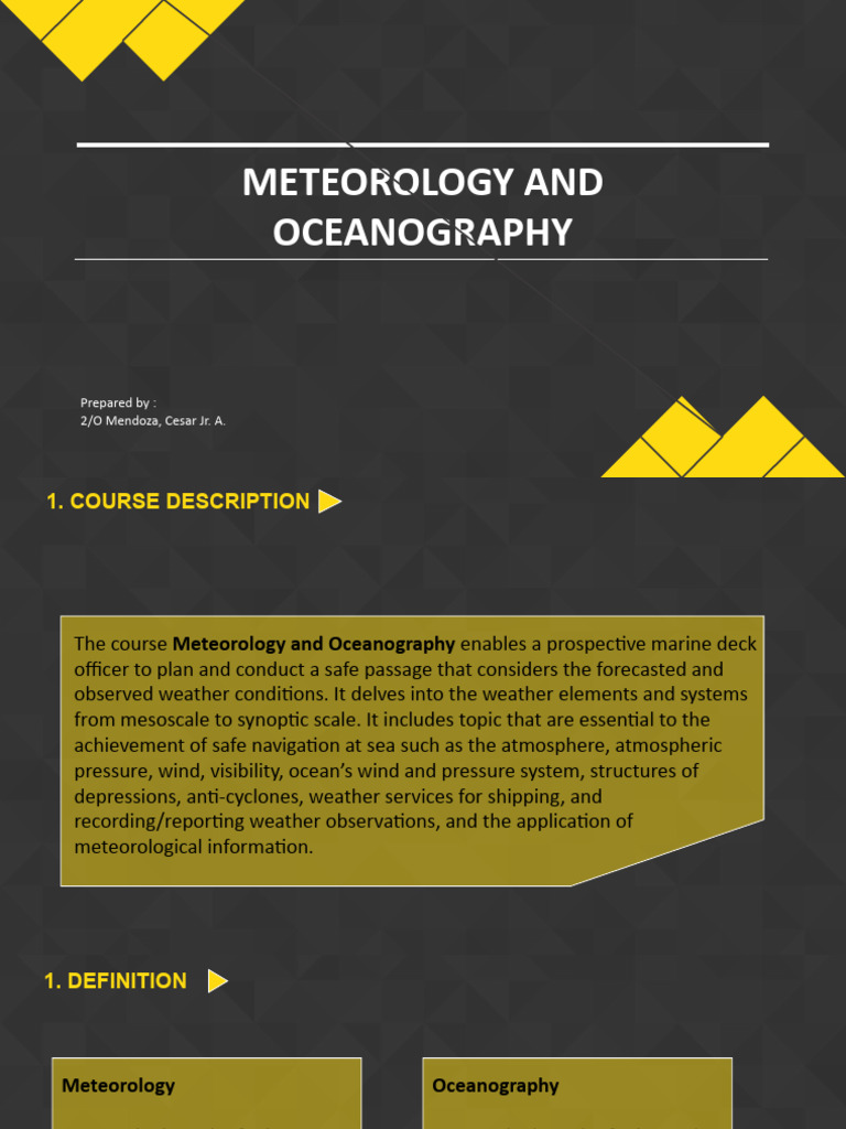 Meteorology and Oceanography | PDF | Atmospheric Pressure | Cyclone