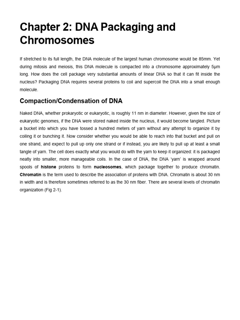 Chapter-2 Elementary Molecules | PDF | Histone | Chromatin