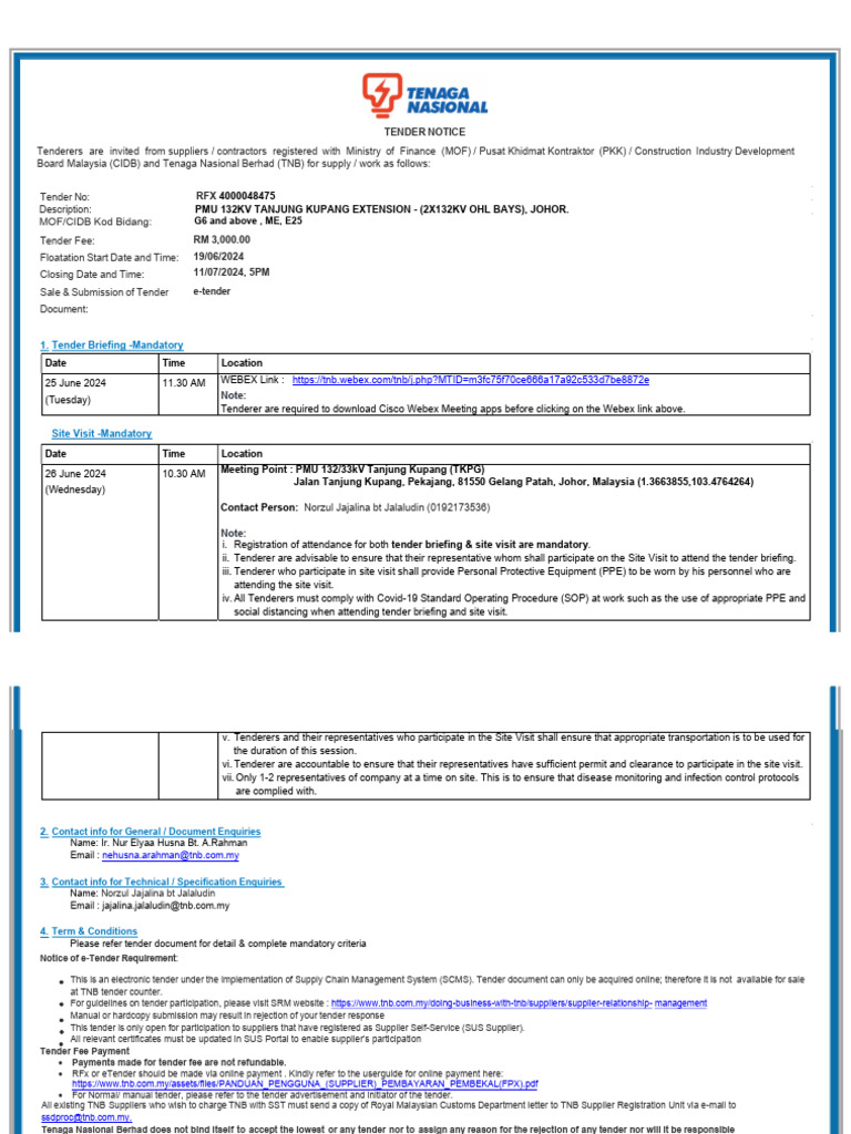 Iklan Tender 4000048475 Tuesday | PDF