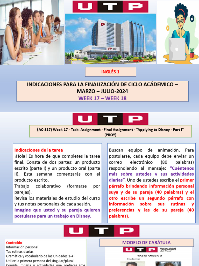 WEEK 17-18- 2024 | Descargar gratis PDF | Mecánica del lenguaje | Gramática