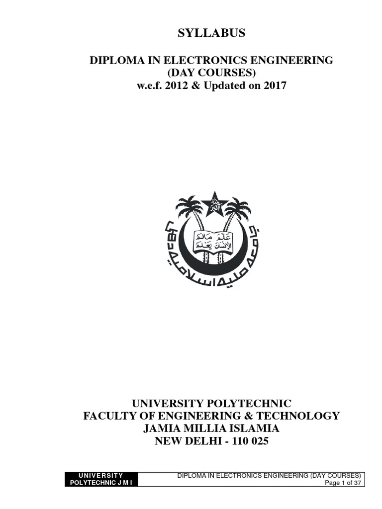 Fet Up Diploma in Electronics Engineering Daycourses | PDF | Amplifier ...