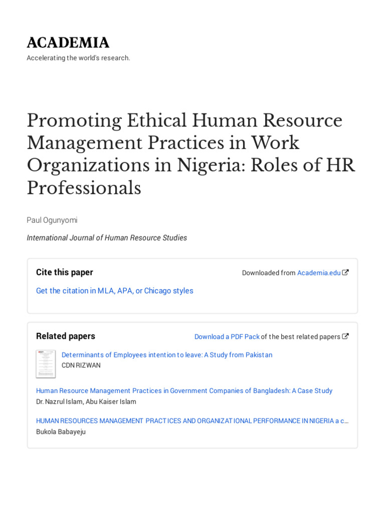 1616 With Cover Page v2 | PDF | Performance Appraisal | Occupational Safety And Health