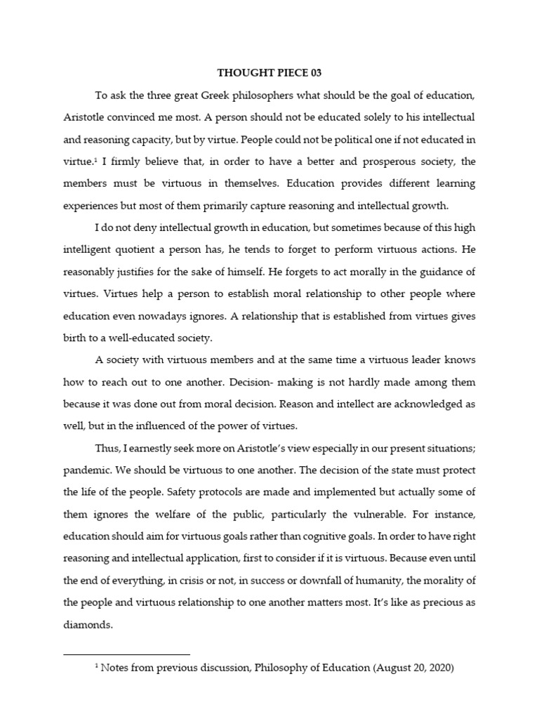 Thought Piece 03 | PDF
