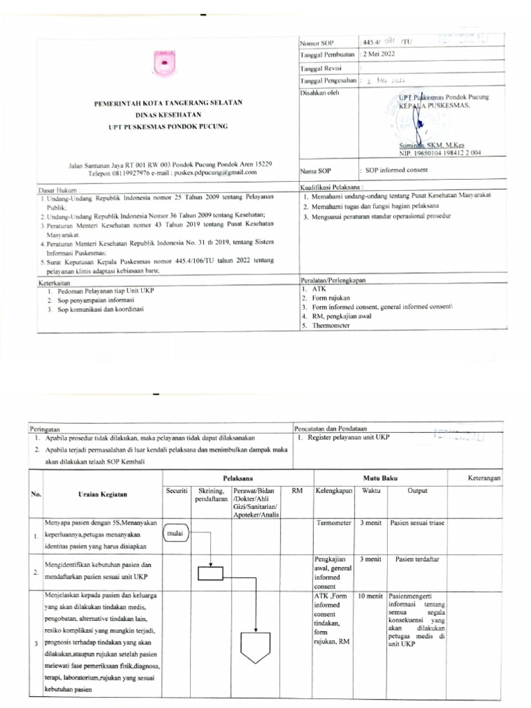 Sop Informed Concent | PDF