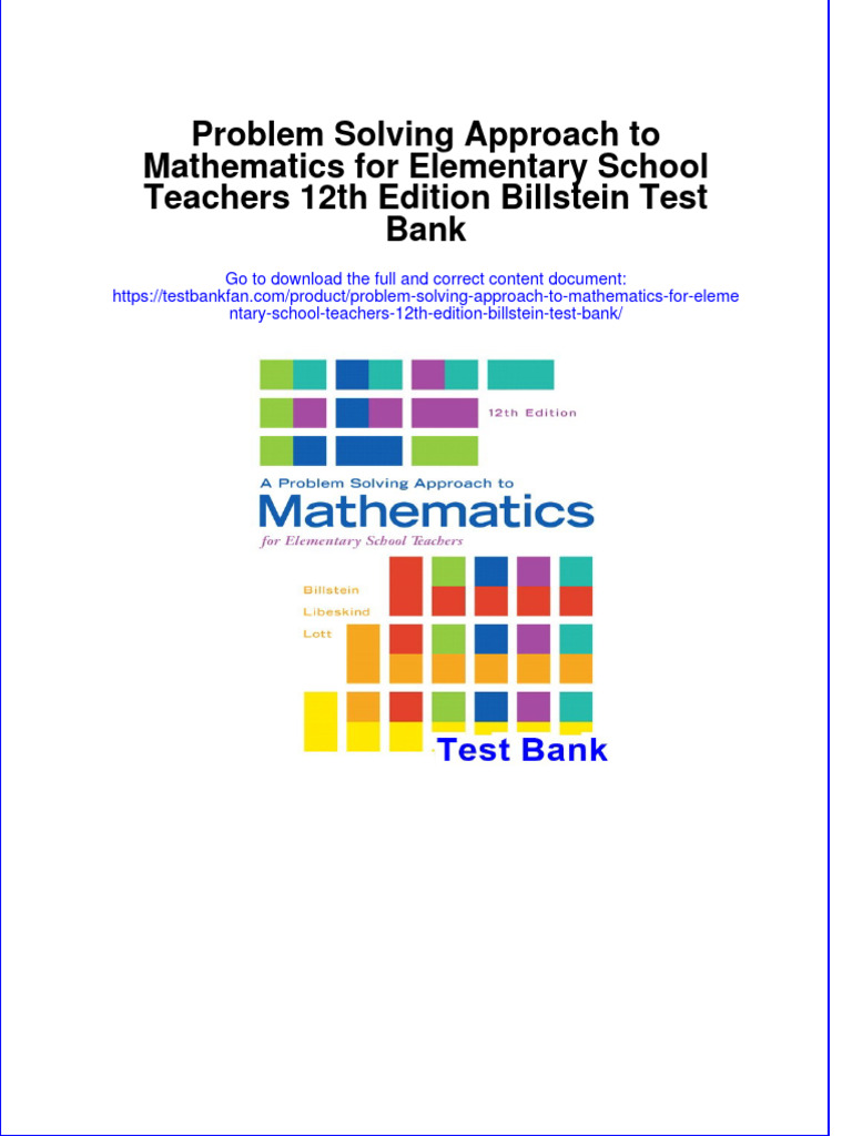 Full Download Problem Solving Approach To Mathematics For Elementary ... Full Download Problem Solving Approach To Mathematics For Elementary ...