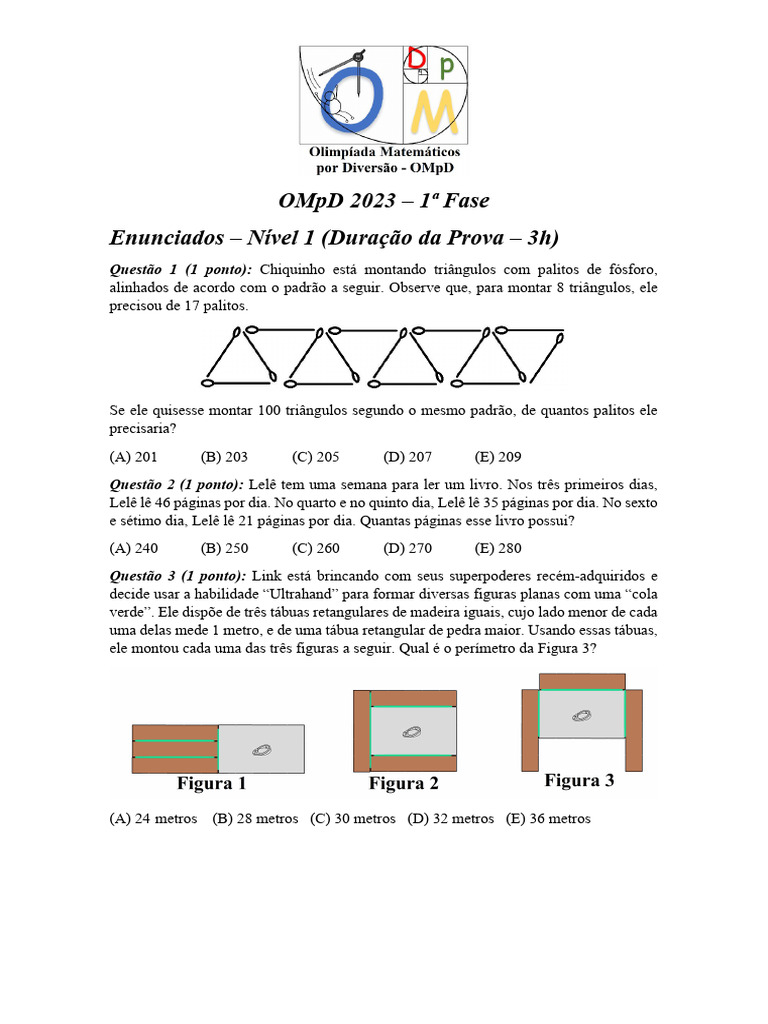 OMpD 2023 - Fase 1 | PDF