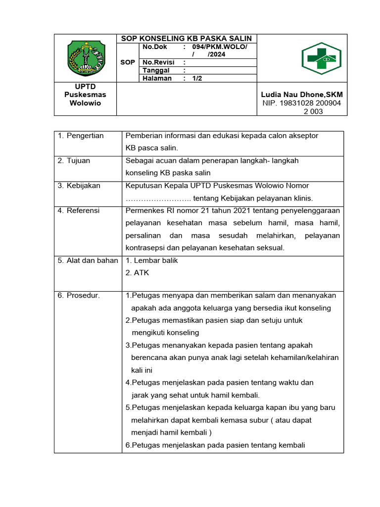 Sop KB Pasca Salin | PDF | Sains & Matematika